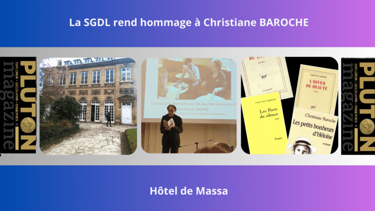 La SGDL rend hommage à Christiane BAROCHE – Pluton Magazine